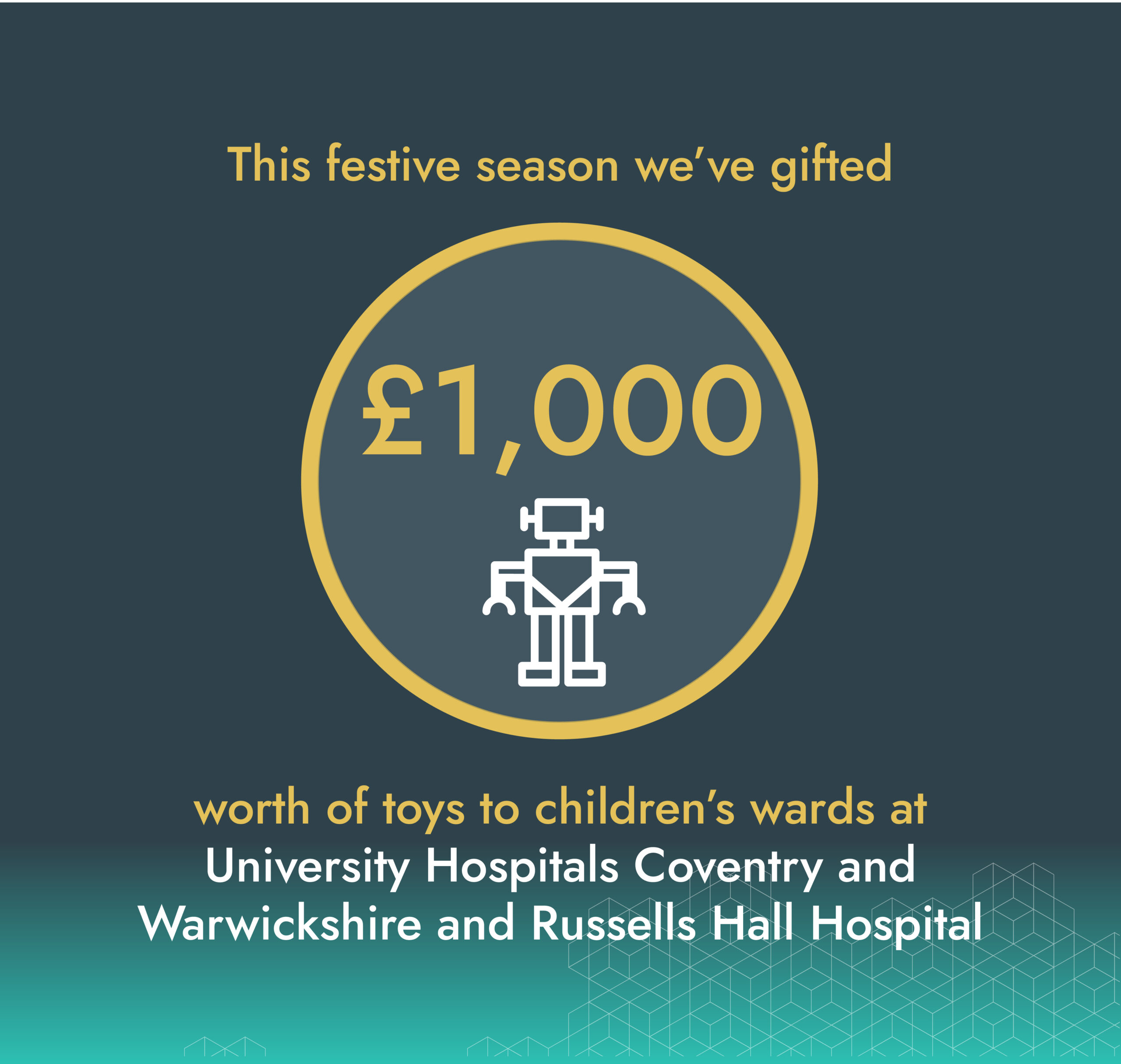 Nuttall donates toys to local Russells Hall Hospital